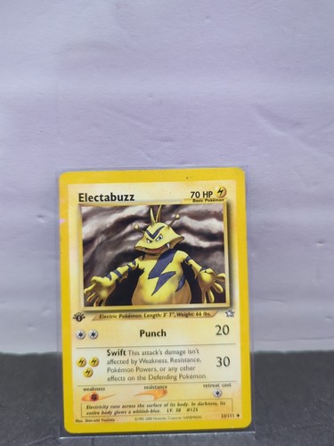 Pokémon TCG Electabuzz Neo Genesis 33 Regular 1st Edition Uncommon | eBay