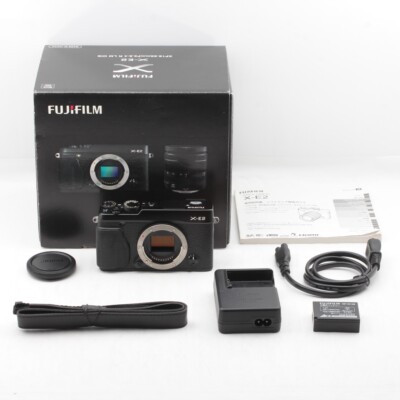 【NEARMINT w/Box】 Fujifilm Fuji X-E2 16.3 MP Digital Camera Body Black ...