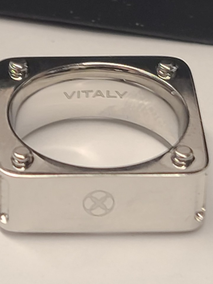 Vitaly Square Ring Stainless Steel Size 6 | eBay