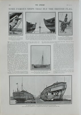 1901 PRINT HMS DUKE OF WELLINGTON HMS MARLBOROUGH BRITISH SHIPS SLOOP ...