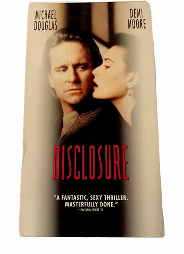 Disclosure Movie VHS Tape Michael Douglas Demi Moore Donald Sutherland ...