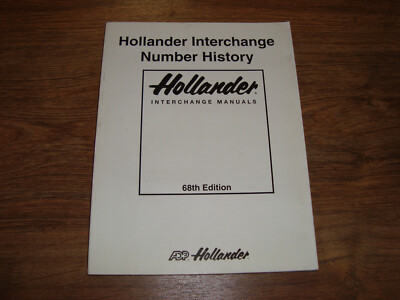 Hollander Interchange Number History 68th Edition CWIO | eBay