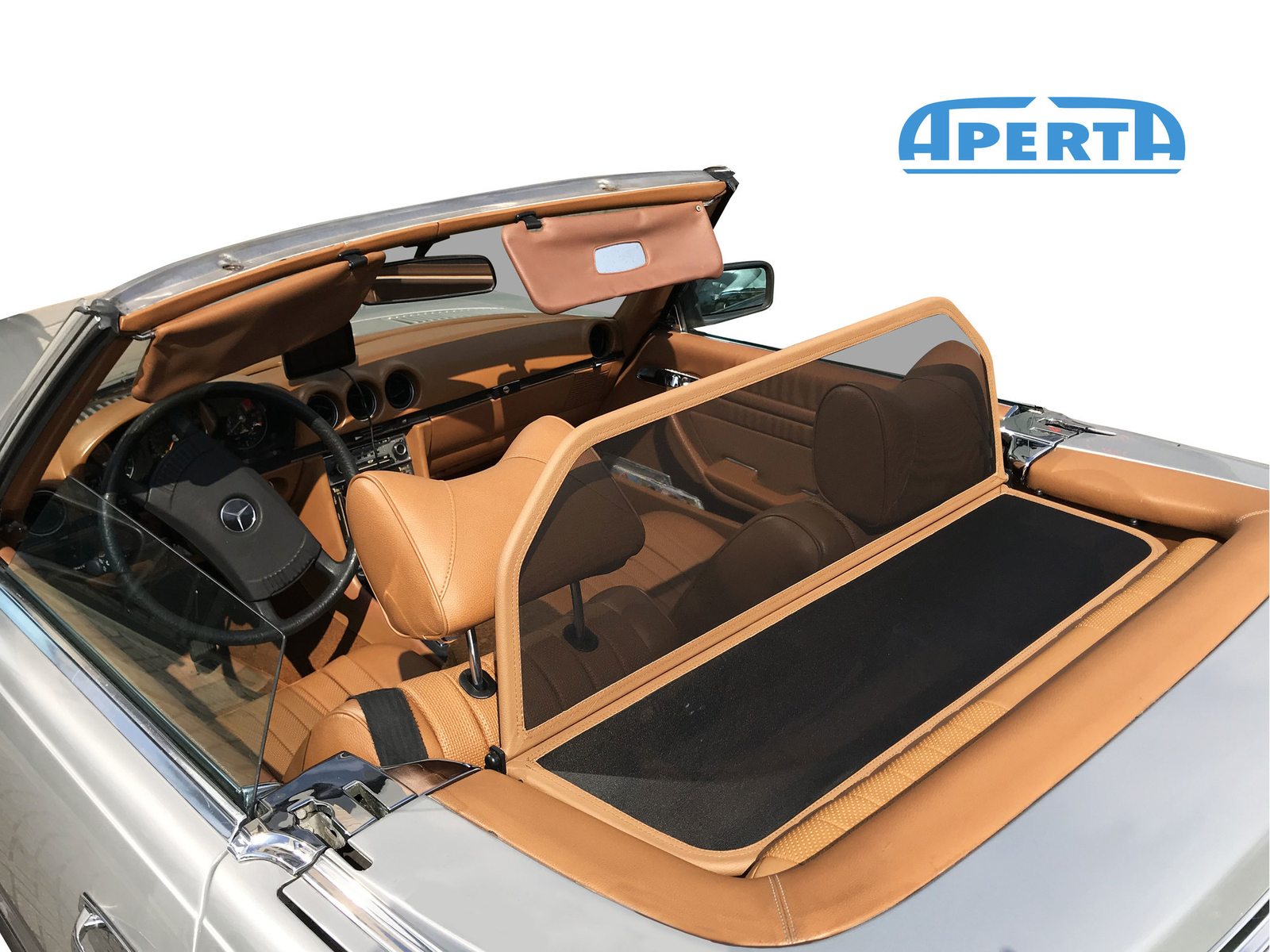 Mercedes-Benz R107 SL Wind Deflector 1971-1989 in Palamino / Dattel ...