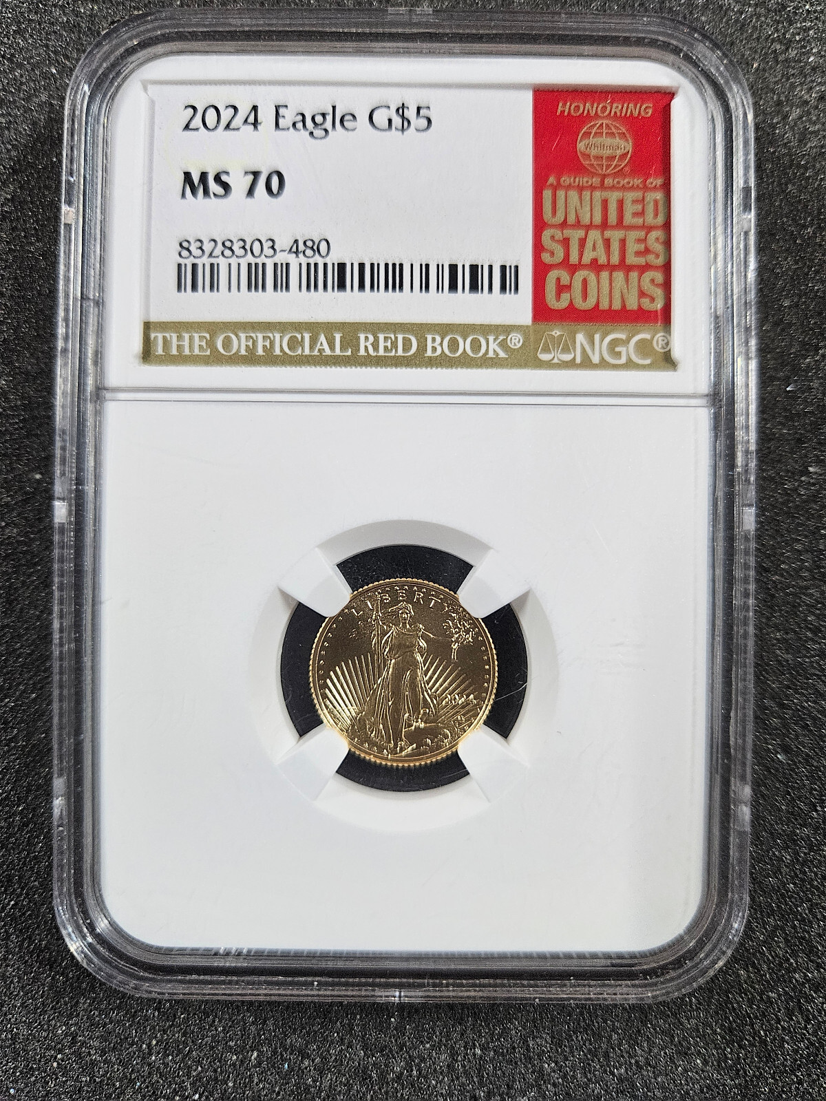 🌟 2024 $5 Gold American Eagle 1/10 oz NGC MS70 Red Book SCUFFED CASE | eBay