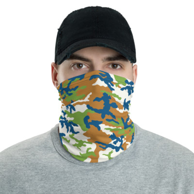 Blue Green Brown ERDL Camouflage Neck Gaiter | eBay