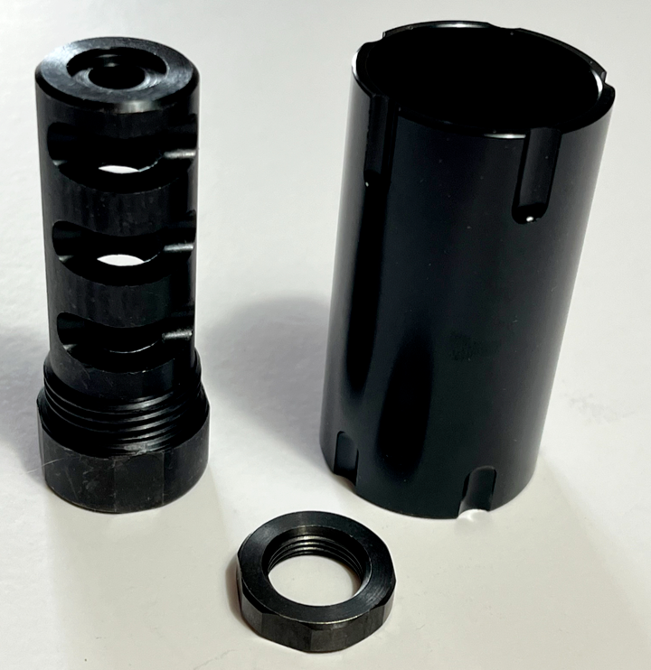 🔥🔥1/2x28 Hybrid Compact Muzzle Brake Compensator With Concussion Sleeve ...