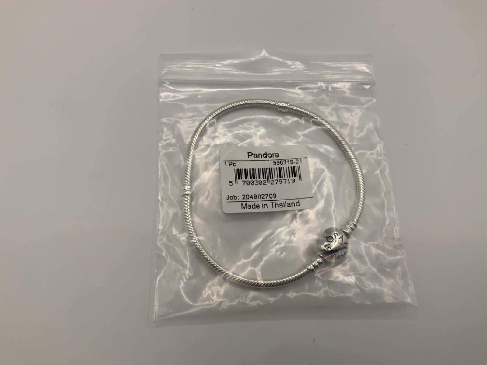 PANDORA Moments Heart Clasp Snake Chain Bracelet - Sterling Silver ...