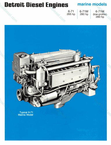 Detroit Diesel 671 / 6-71 Natural Marine Diesel Engine | eBay
