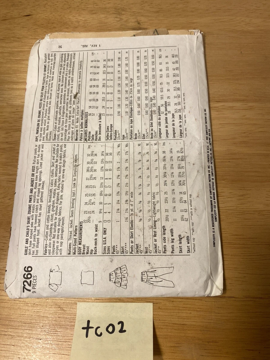 Zouave Pants Pattern