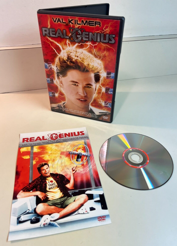 Real Genius DVD + Insert, 1985 Comedy, Val Kilmer, Special Features ...