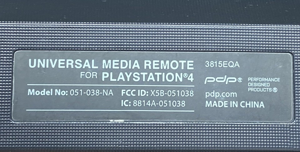 PDP PS4 Universal Media Remote Sony PlayStation 4 Model 051-038-NA | eBay