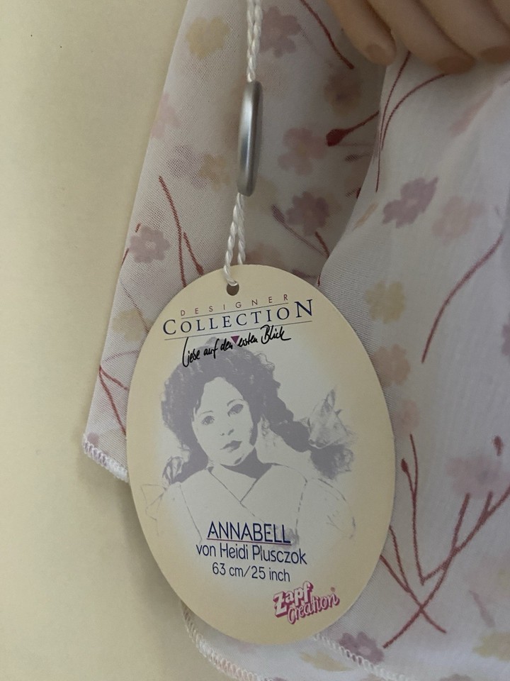 Zapf Creations Designer Collection Vinyl Doll Annabell By Heidi ...