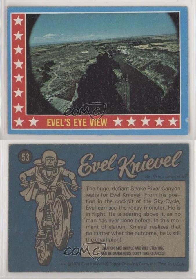 1974 Topps Evel Knievel Evel's Eye View #53 0s4 | eBay