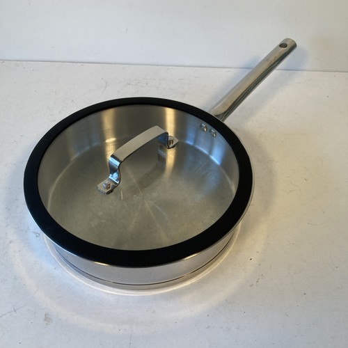 Stainless Steel Dartington Frying Saute Pan Skillet with Clear Glass ...