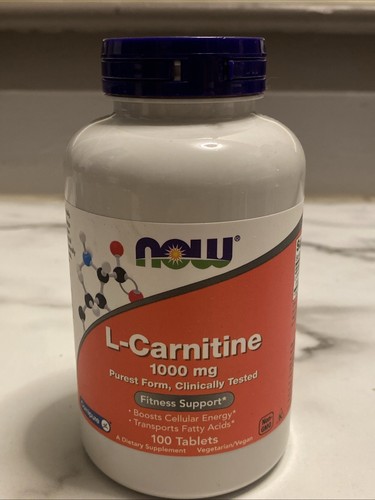 NOW FOODS L-Carnitine 1000 mg 100 Tablets 733739000682| eBay