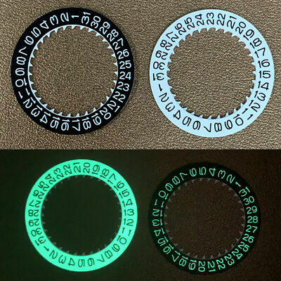 For NH35 Movement Green Luminous Calendar Disc Watch Date Day Wheel ...