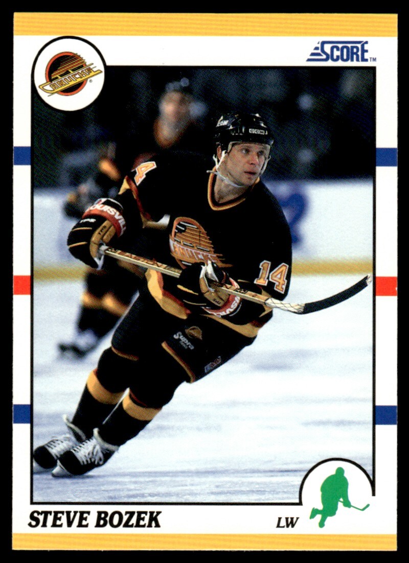 1990-91 Score Rookie & Traded STEVE BOZEK #89T Canucks FREE Ship! | eBay