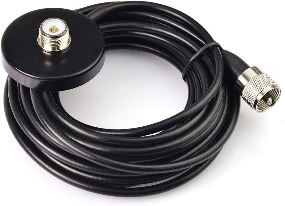 Amateur Two Way Radio Antenna UHF VHF PL259 TO SO239 Mount 16.5ft ...