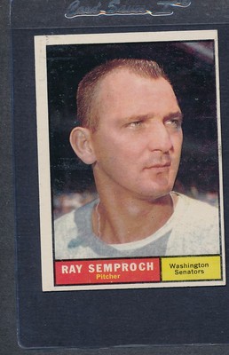 1961 Topps #174 Ray Semproch Senators EX *1457 | eBay