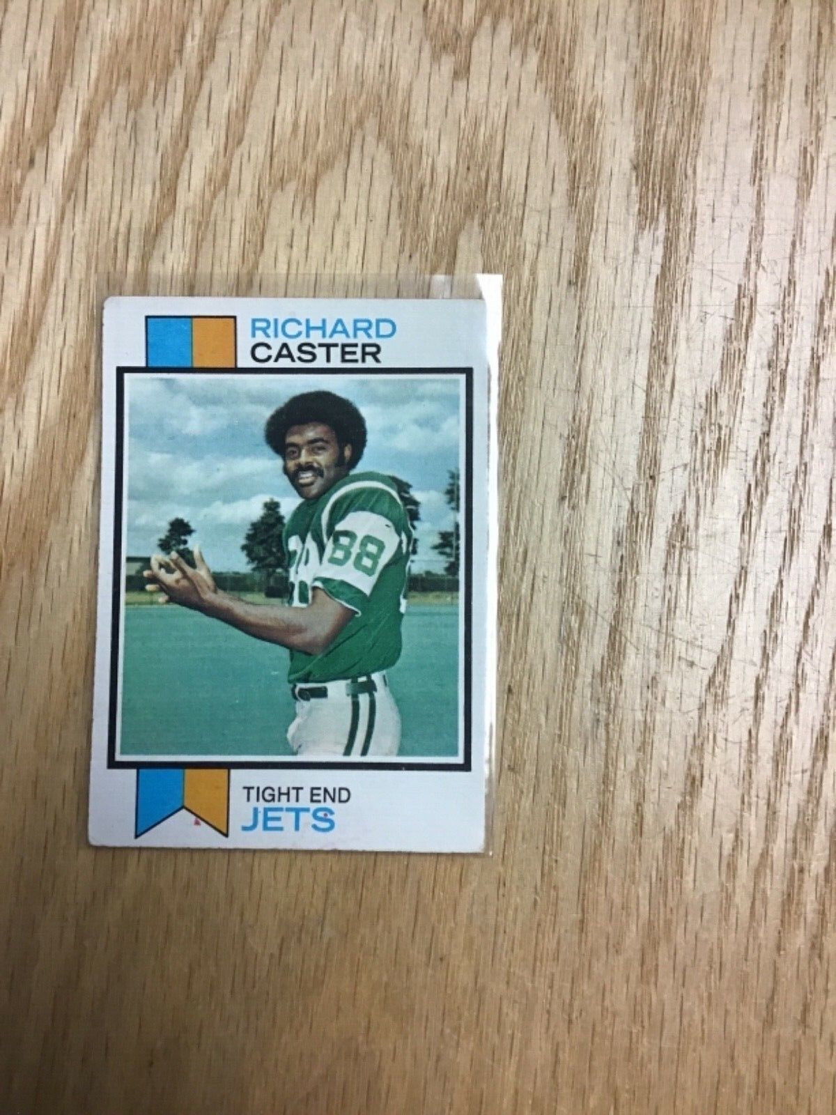 1973 Topps Football Richard Caster New York Jets Card #323 | eBay