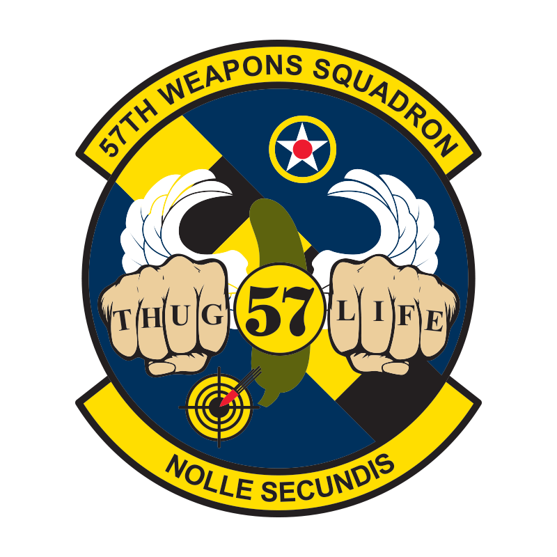 USAF 57th Weapons Squadron Self-adhesive Vinyl Decal | eBay
