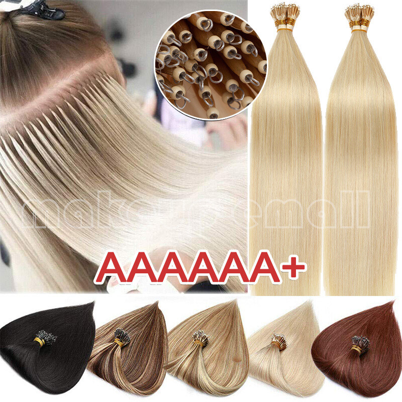 Invisible Nano RIng Nano Beads HUman Hair Remy Extensions FULL Head ...