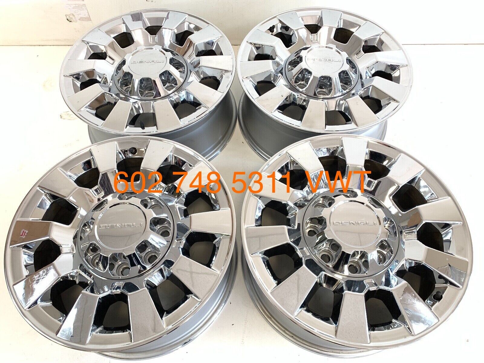 20" GMC SIERRA CHEVY DENALI 2500 HD 3500 HD OEM FACTORY CHROME WHEELS ...