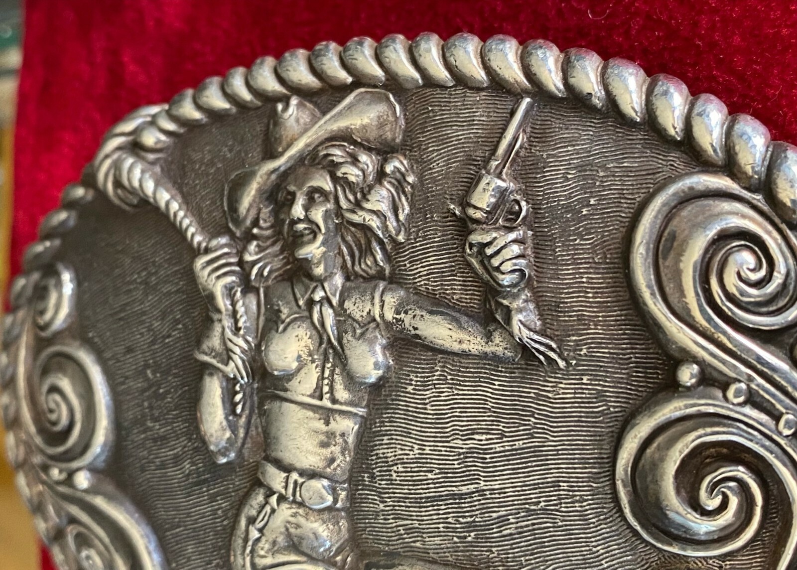 Cowgirl Sterling Silver Belt Buckle 160 Grams by Jeff and Jane DEEGAN C ...