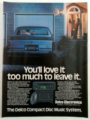 1987 DELCO ELECTRONICS Delco Compact Disc Music System Magazine Ad | eBay