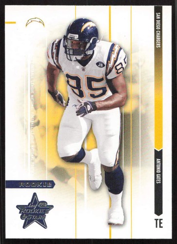 2003 Leaf Rookies & Stars #132 Antonio Gates San Diego Chargers HOF ...