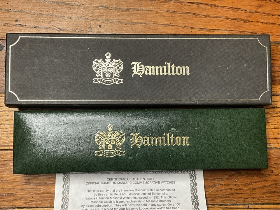 Hamilton Masonic Tank Watch Men 23mm Silver Dial Rectangle Needs New ...