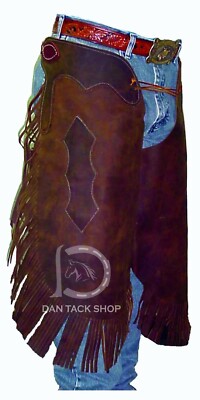 Western Leather Cowboy Chaps for Men and Women with Free Shipping | eBay