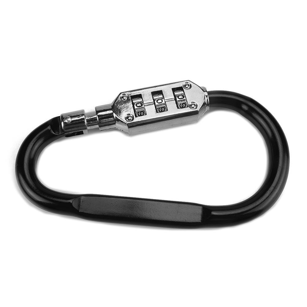Carabiner Motorcycle Helmet Combination Lock with Steel Wire Rope ...