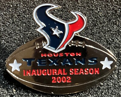 Houston Texans 2002 Inaugural Season Collector Pin Version 2 | eBay