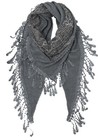 Womens Winter Triangle Scarf Hip Scarf Cover-up Lace Finish Scarf with ...