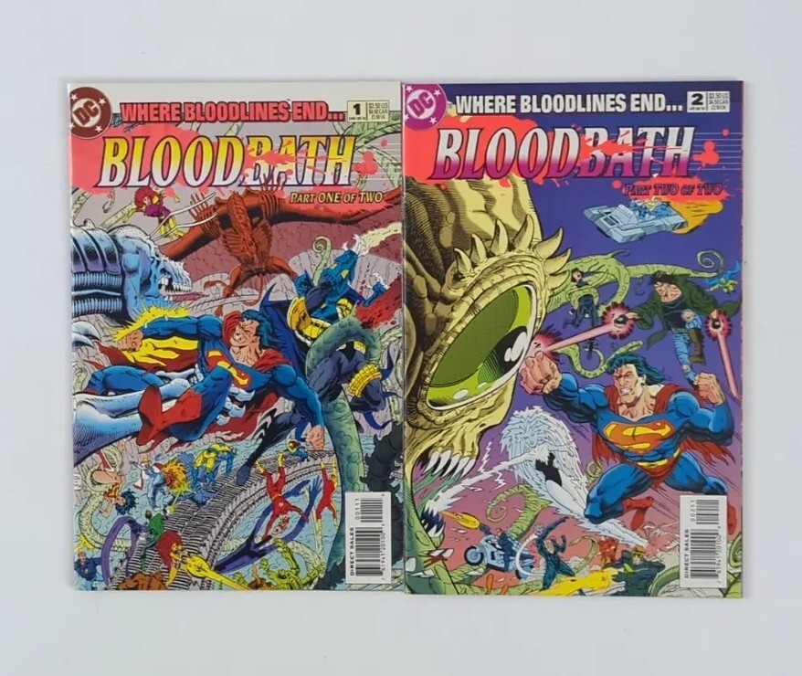 1993 BLOODBATH #1 & #2 ( WHERE BLOODLINES END ) DC COMICS VF+ | eBay