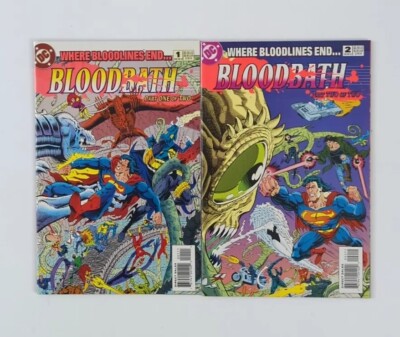 1993 BLOODBATH #1 & #2 ( WHERE BLOODLINES END ) DC COMICS VF+ | eBay