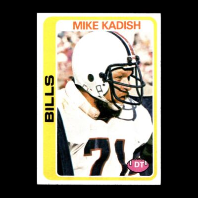 Mike Kadish 1978 Topps Buffalo Bills #148 R308F 3 | eBay