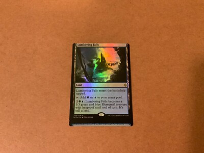 MTG Magic Lumbering Falls Foil x1 Battle for Zendikar BFZ NFC Miscut | eBay