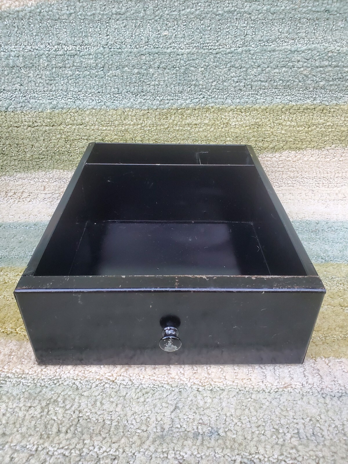 Military Lock Box Field Locker All Metal W/Insert Drawer Vintage Heavy ...