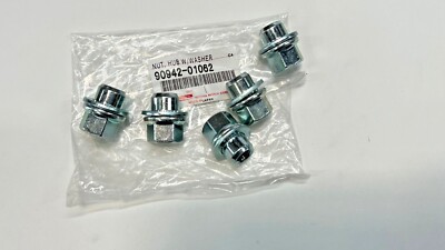 PAQUETE DE 5 PIEZAS TUERCA GENUINA TOYOTA & LEXUS, CUBO DELANTERO CON ...
