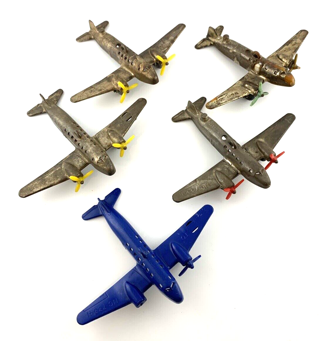 Toy Plastic Planes | Lot of 5 | Blue/Broken Propeller | Used Good For ...