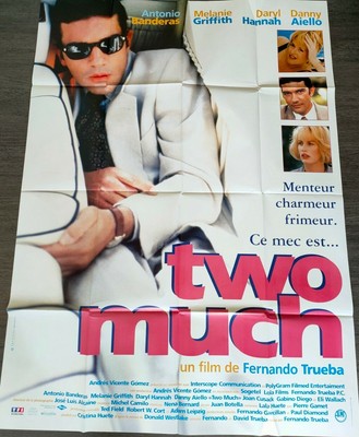 Affiche cinéma "Two much" format 120x160 cm/Banderas/1996 | eBay