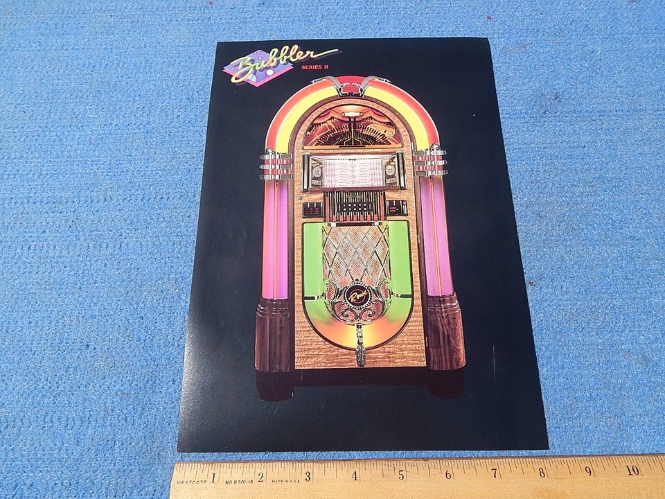 1988 Antique Apparatus CD-8 BUBBLER Series II Advertising Flyer + two ...