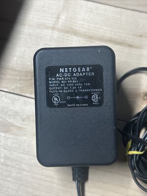 Netgear DV-751A AC Adapter 7.5V 1A Power Charger PWR-075-112 OEM FREE S ...