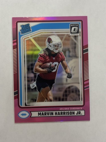 2024 Panini Donruss -Rated Rookie Optic Pink Prizm #393 Marvin Harrison ...