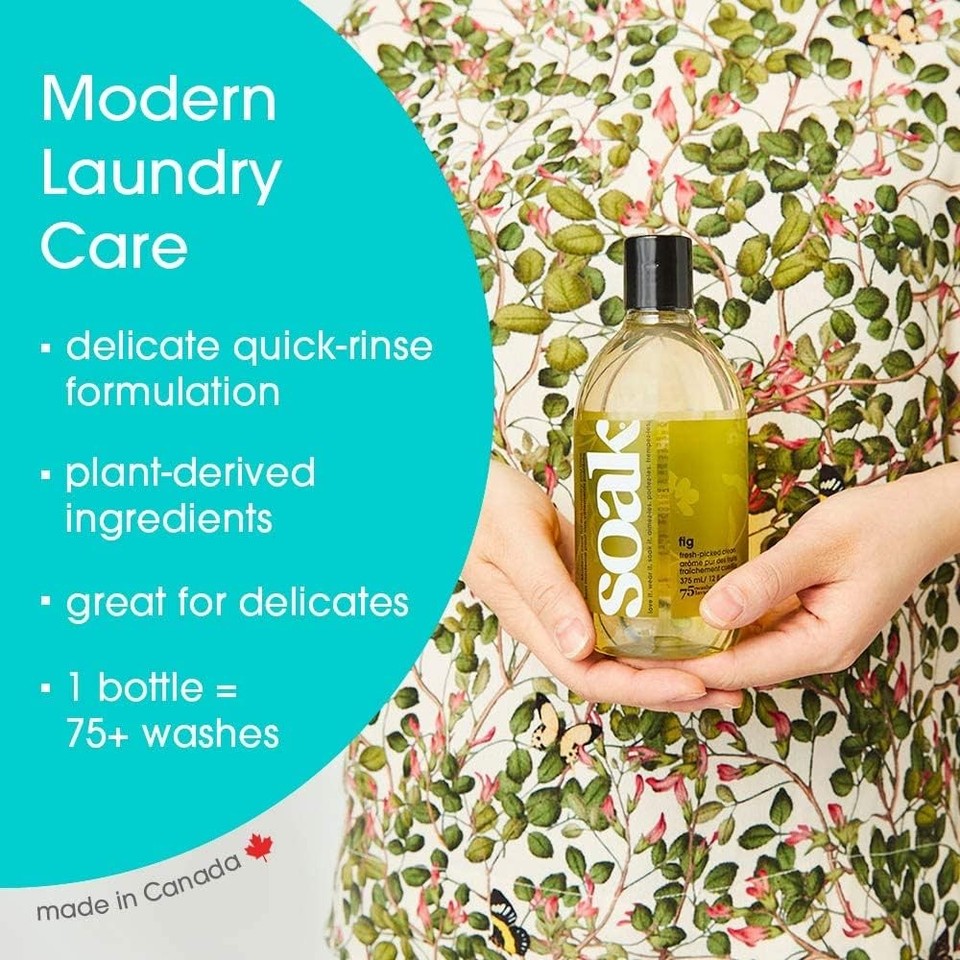 Soak Laundry Soap ? No Rinse, Plant Derived Hand Wash Detergent - 375 ...
