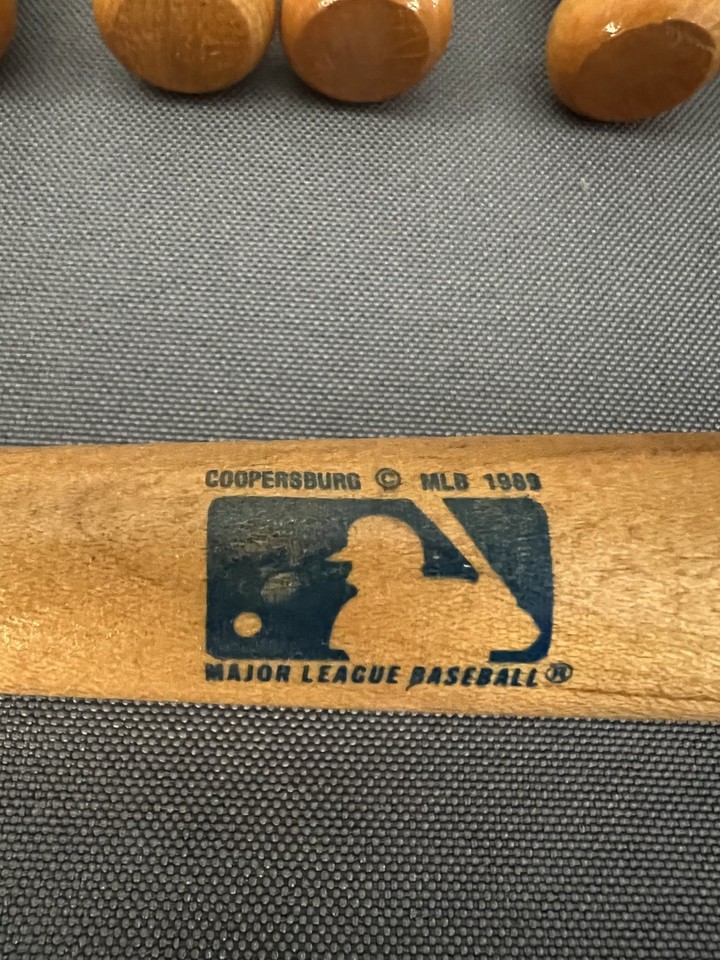 MLB mini baseball bats - 10 inch wooden mini bats - rare find! lot of ...