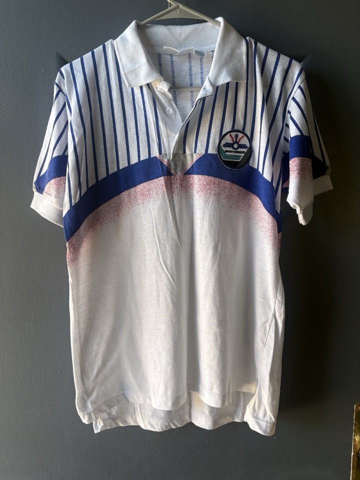 Jimmy Connors Tennis Shirt Polo Abstract Soft Thin Vintage 80s 90s Mens ...