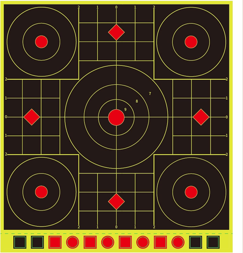 12X12” Splatter Targets for Shooting – Reactive Fluorescent Feedback ...